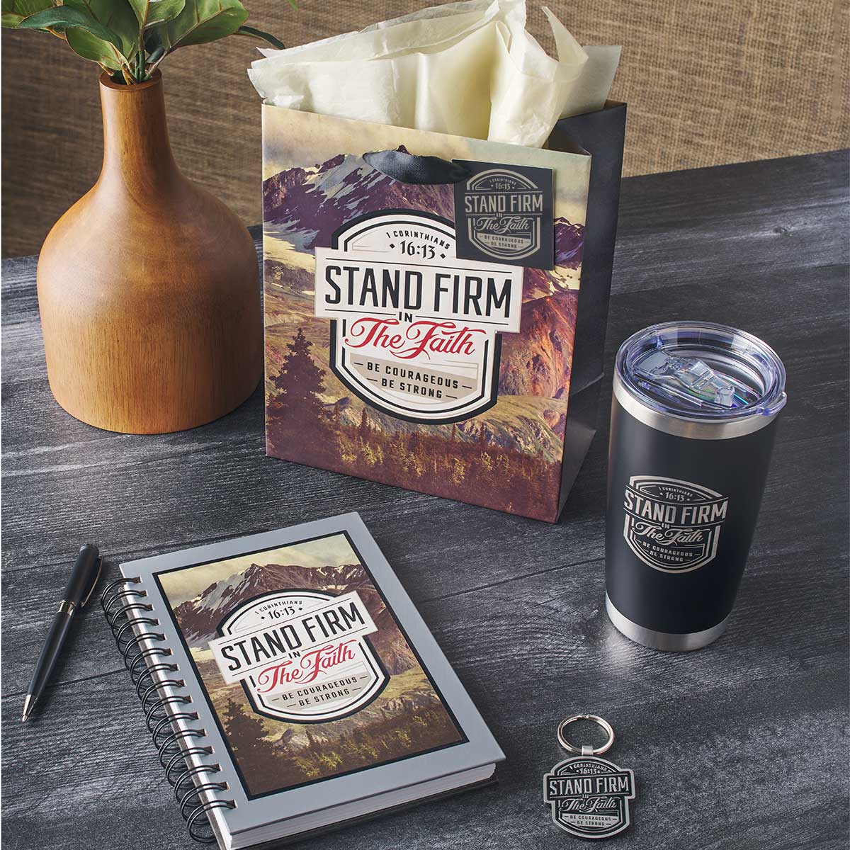Stand Firm Gray Mountain View – Christian Art Gifts