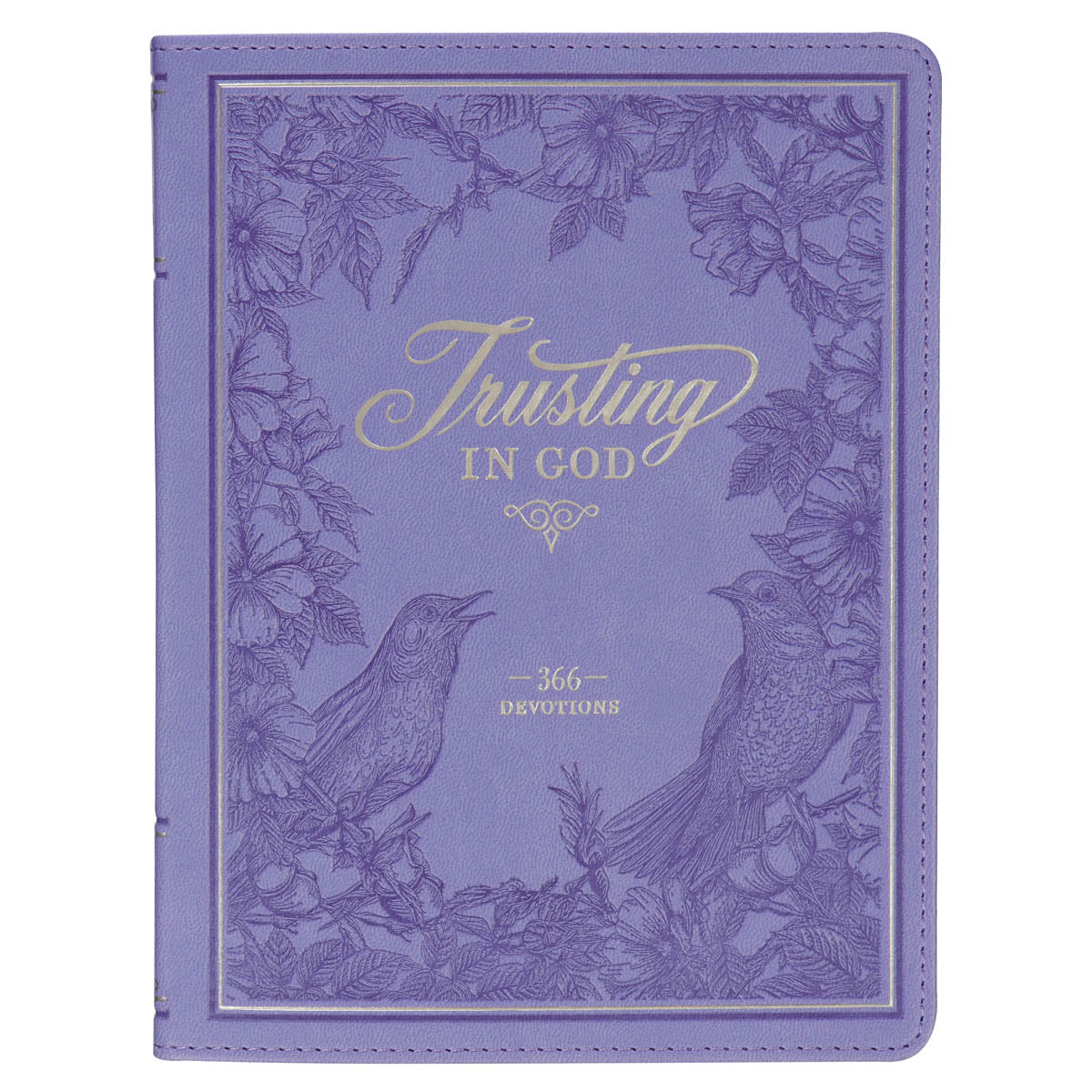 Trusting in God Lavender Faux Leather Devotional – Christian Art Gifts