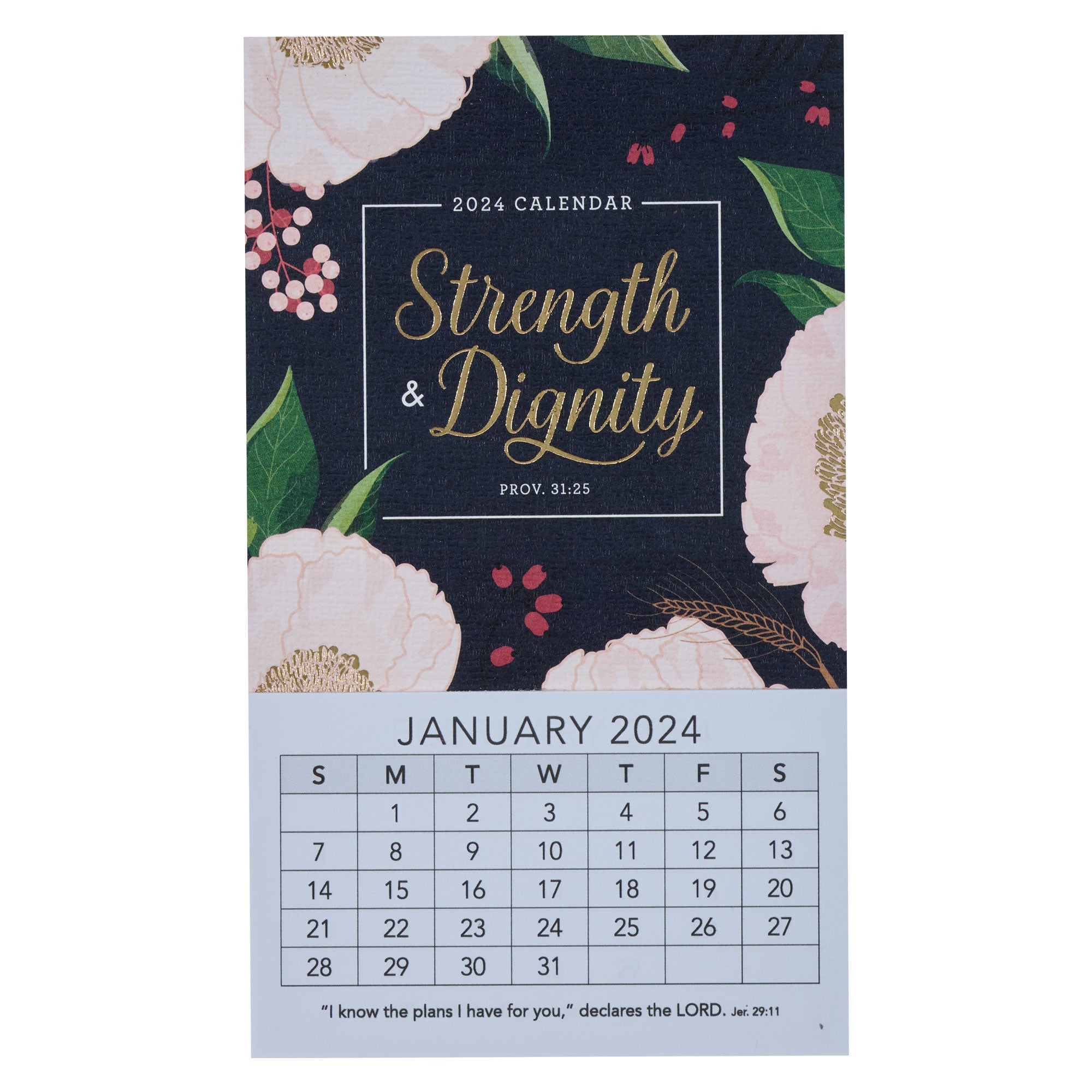2024 Strength & Dignity Mini Magnetic Calendar - Proverbs 31:25 ...