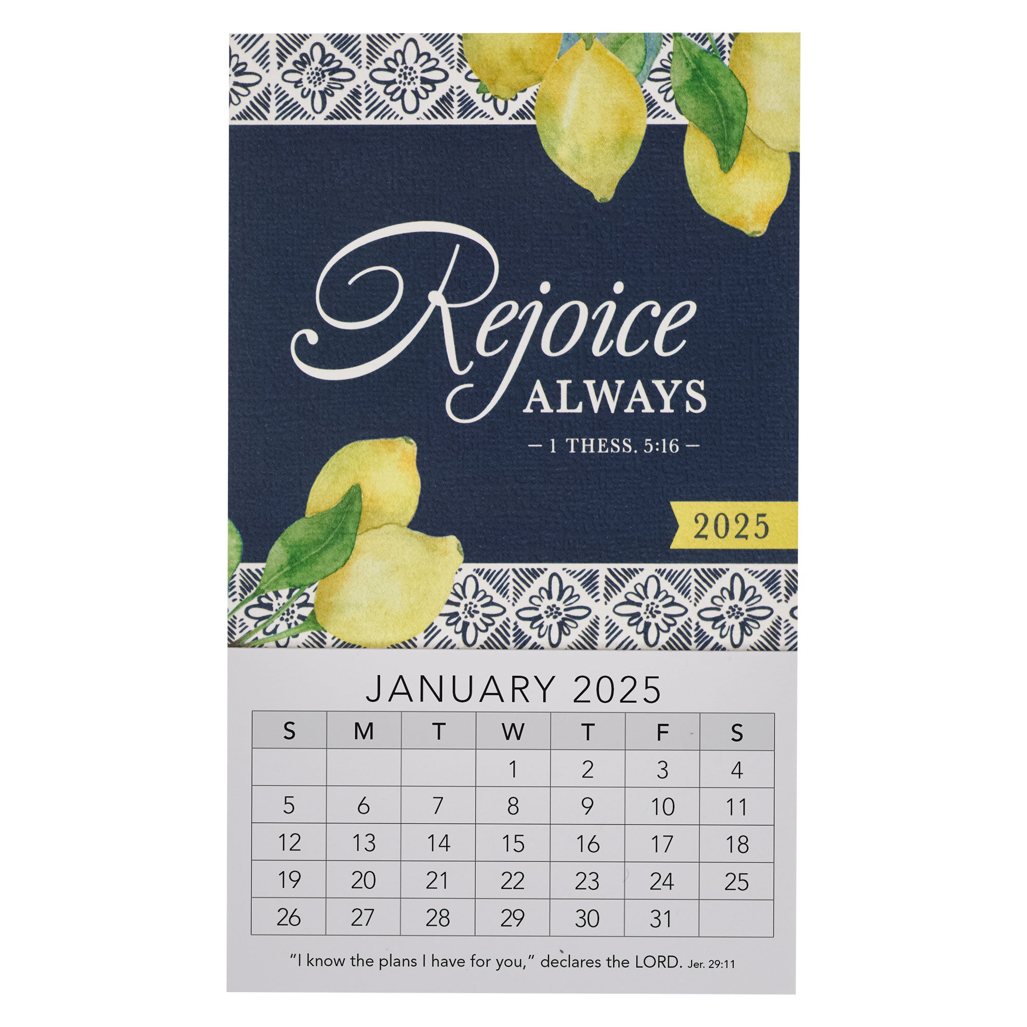 Rejoice Always 2025 Mini Magnetic Calendar - 1 Thessalonians 5:16 ...